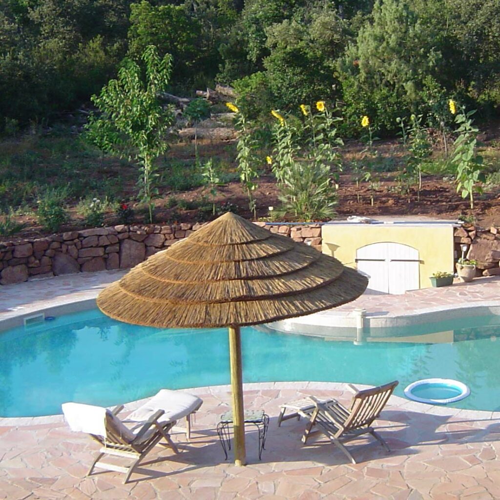 Paillote Exotique en fibre naturelle 2m – Occia